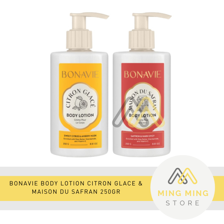 BONAVIE Body Lotion Citron Glace & Maison du Safran 250gr | Lazada ...