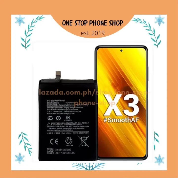 Xiaomi Pocofone Poco X3 BN61 Replacement Good Quality Battery | Lazada PH