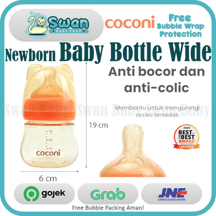 Coconi Newborn Baby Bottle Wide Neck 90ml / Botol Susu | Lazada Indonesia