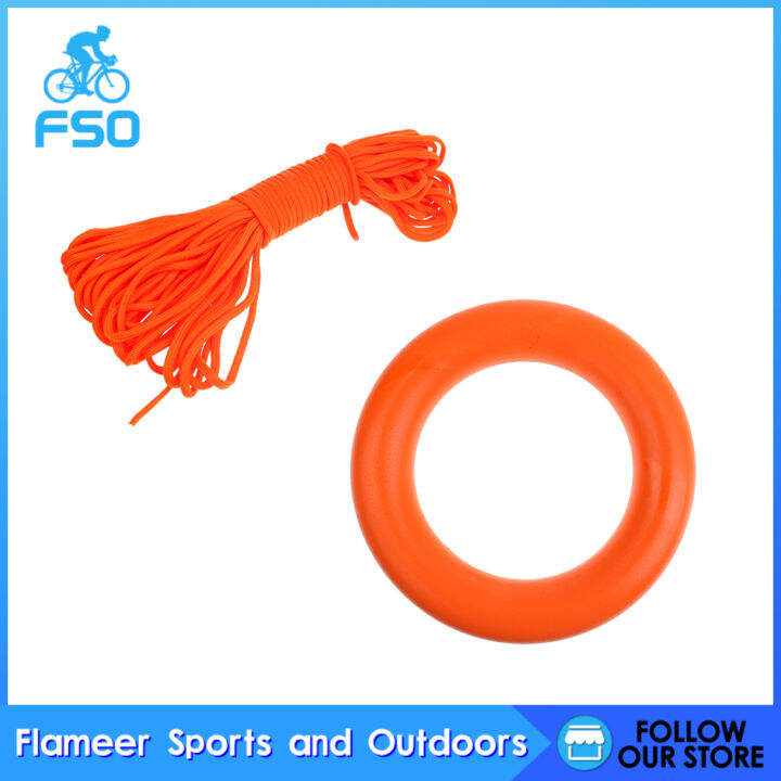 Uncle Jerry 30m Reflective Dive Water Rescue Life Saving Rope Float Line + Floating Ring | Lazada PH