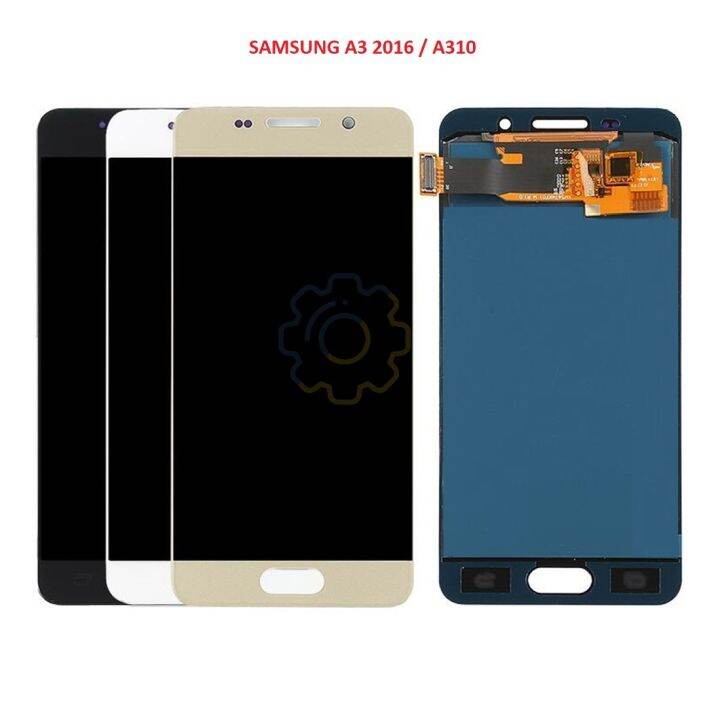 LCD SAMSUNG GALAXY A3 2016 ~ A310 ~ A310F FULLSET + TOUCHSCREEN ~ BISA ...