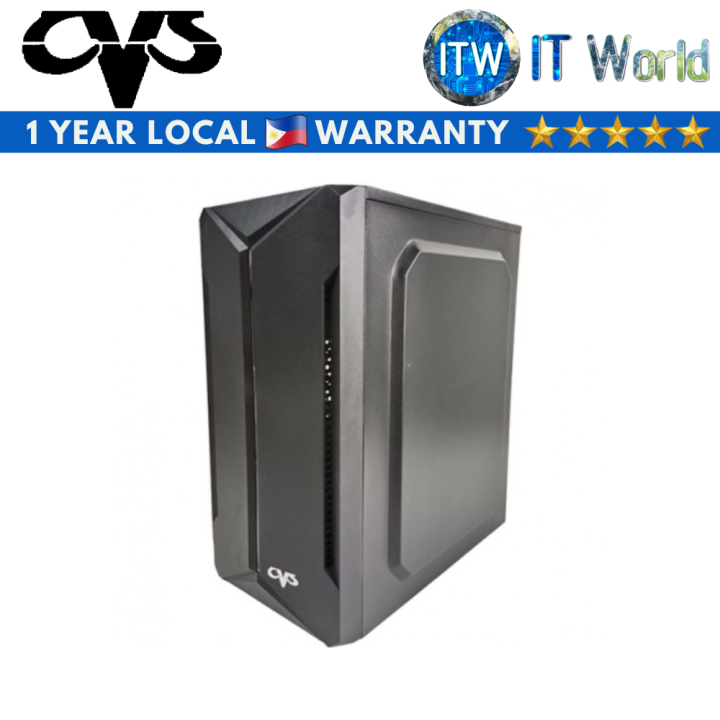 CVS 1715 Computer Case RGB Front LED without PSU Black PC Case (M-ATX ...