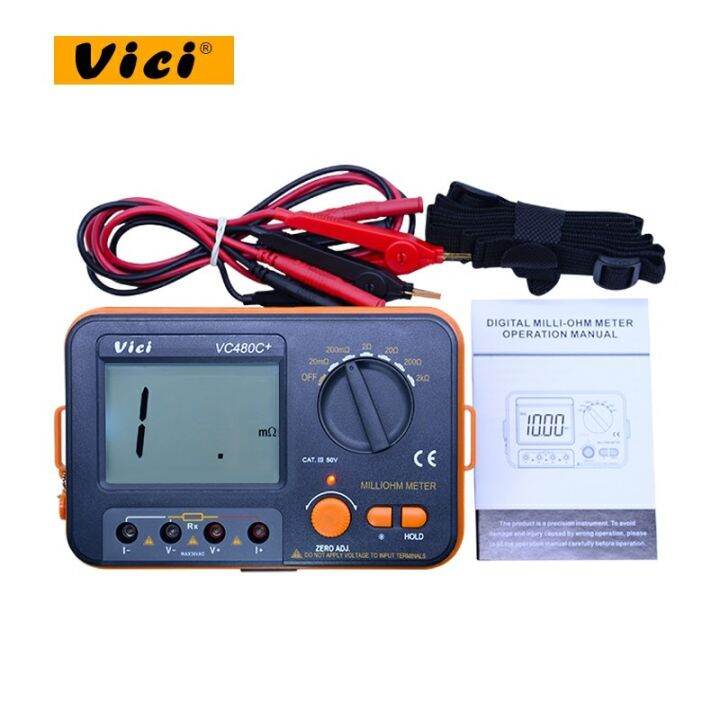 VICI VC480C+ 3 1/2 Digital Ohm Meter Milli-ohm Meter Resistance Tester ...