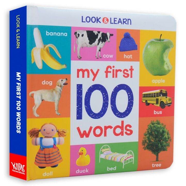 A Book*My first 100 words English flash cards kids recognition of ...