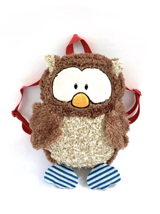 NICI Forest Friends Oscar Owl Shaped Plush 12" ht. Backpack for Kids ...