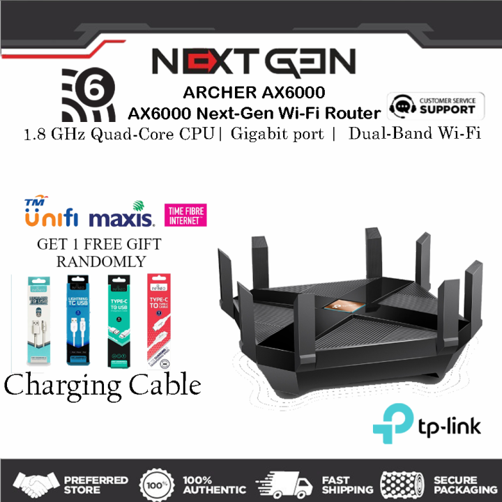 [🔱BLAZING PERFORMANCE WIFI 6 ROUTER WITH 8 LAN PORTS🔱] TP-LINK ARCHER ...
