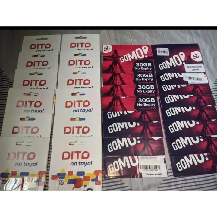 GOMO 30DAYS UNLIMITED DATA /UNLI DATA ROCKET SIM 30DAYS SIM CARD /DITO ...