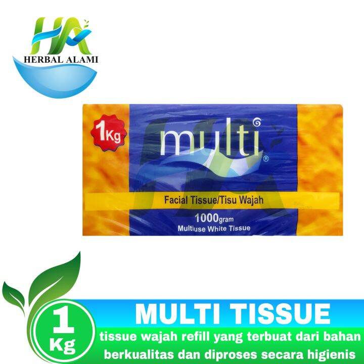 MULTI - Tissu Multi 1000 Gram - Facial Tissue - TIsu Wajah 1kg | Lazada ...