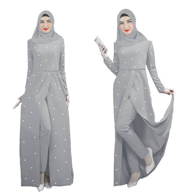 Jubah Seluar Muslimah Bem Dress Women Dress Long | Lazada