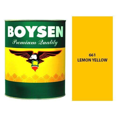 Boysen Quick Drying Enamel B-661 Lemon Yellow | Lazada PH