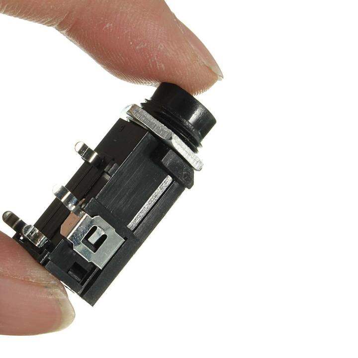 10pcs 6.35mm Female Socket Mono Audio Microphone Guitar connector ...