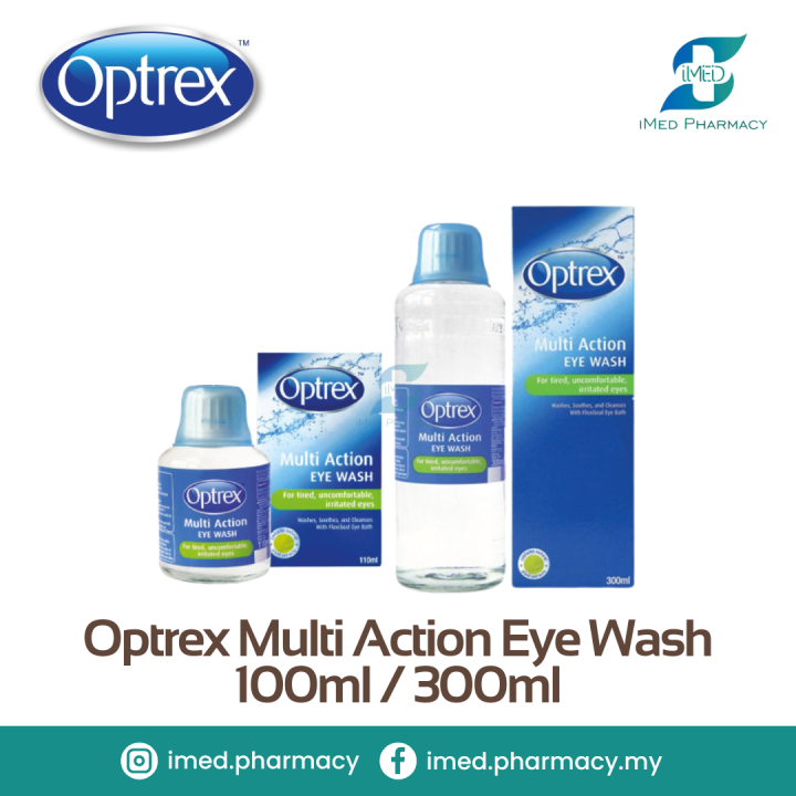 Optrex Multi Action Eye Wash 100ml/300ml [FOR EYE CARE] | Lazada