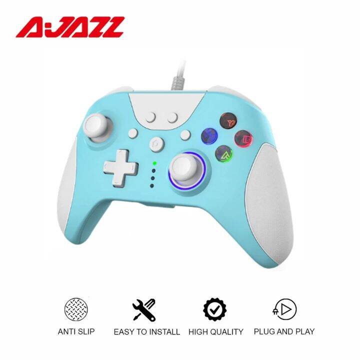 Ajazz AG110 Wired PC Game Controller Gamepad Joystick Dual Vibration ...
