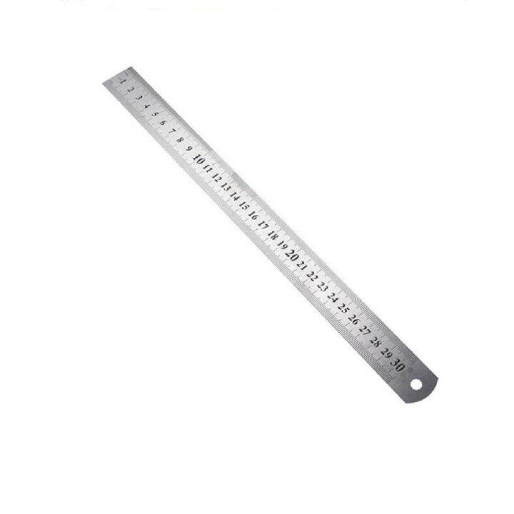 Nieki (30cm/12 Inch) Stainless Steel Metal Double Sided Straight Ruler ...