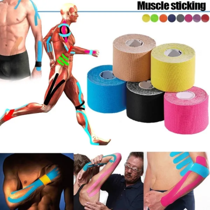 Kinesiology Tape Athletic Recovery Self Adherent Wrap Taping Medical ...