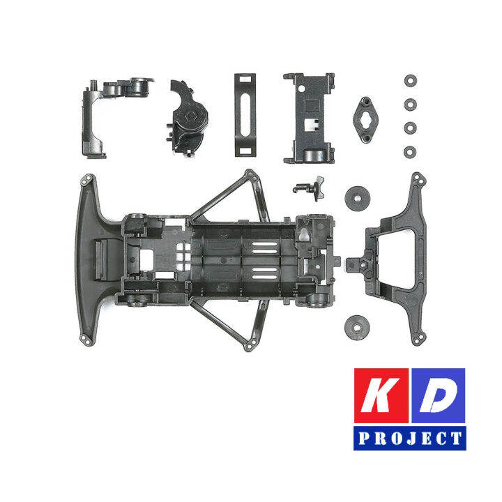 Mini 4wd parts carbon reinforced SFM chassis set internal copy tail not include KD project ...