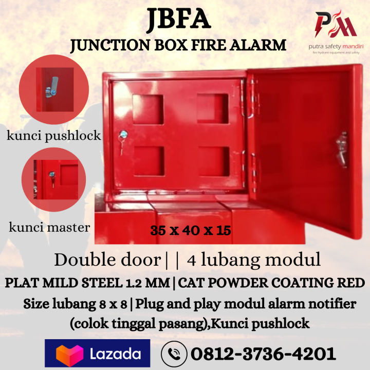 JBFA 4 LUBANG MODUL DOUBLE DOOR KOTAK PANEL SISTEM NOTIFIER FIRE ALARM ...