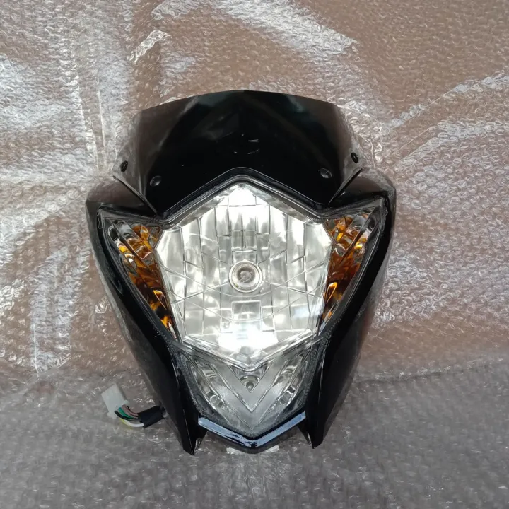 RAIDER 150 HEADLIGHT ASSY BLACK (REBORN) GOOD QUALITY AND AFFORDABLE ...