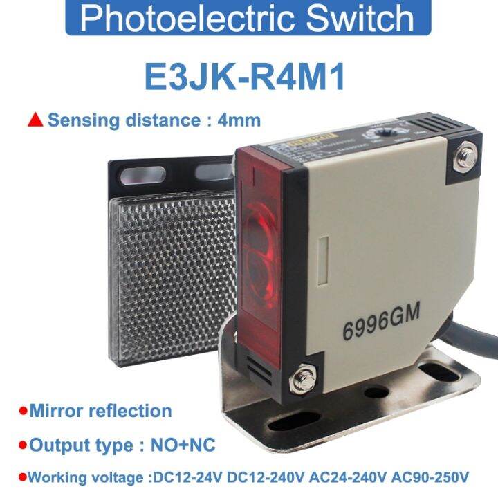 4mm Sensing Distance E3jk R4m1 Dc12 24v Ac90 240v Infrared Sensor