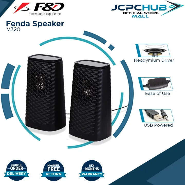 Fenda F&D V320 2.0 USB Wired Speaker | Lazada PH