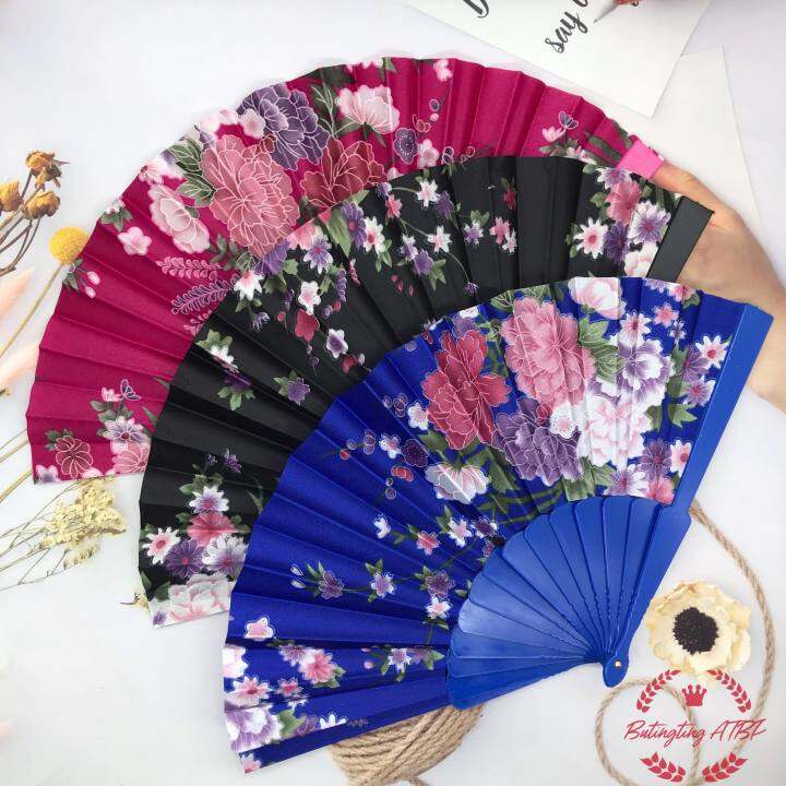 Folding hand held flower vintage design fan | Lazada PH