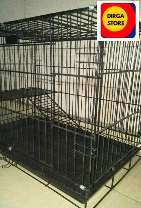 KANDANG BESI LIPAT PANJANG 75 LEBAR 46 TINGGI 55 | Lazada Indonesia