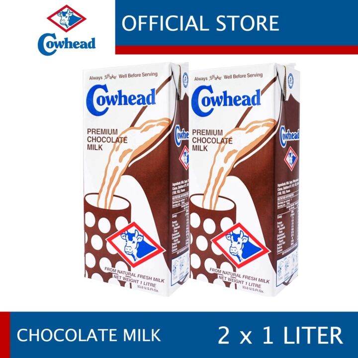 Cowhead Chocolate Milk 1L ( Pack of 2) [Cowhead - Fresh Milk - UHT ...