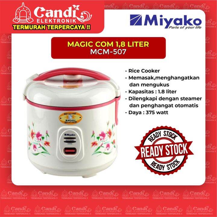 MIYAKO MAGIC COM 1,8 LITER MCM-507 | Lazada Indonesia