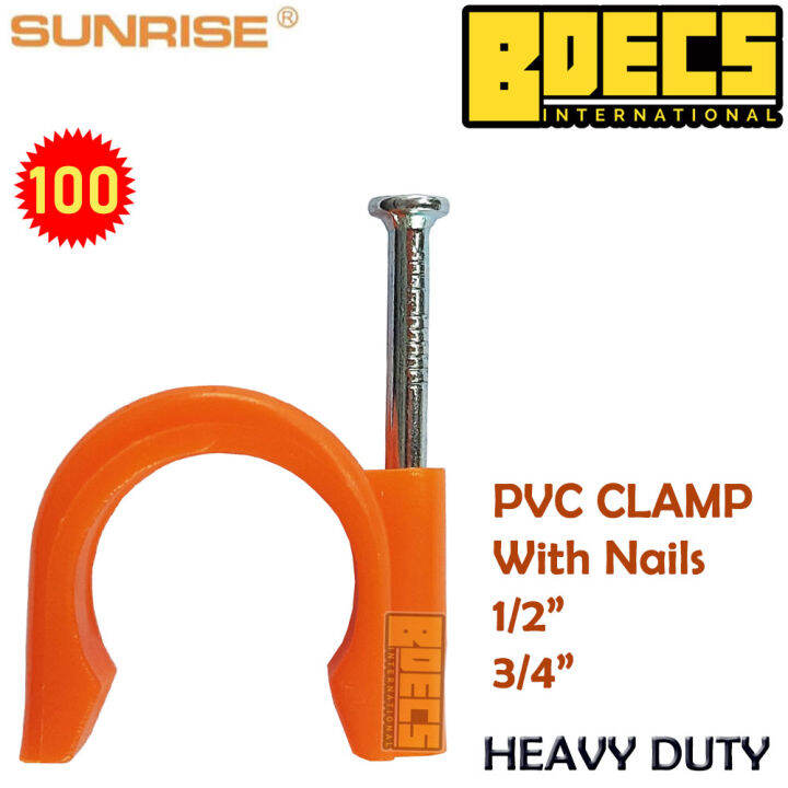 PVC Cable Hose Clamp Sunrise Heavy Duty blue/red (100pcs) bdecs | Lazada PH