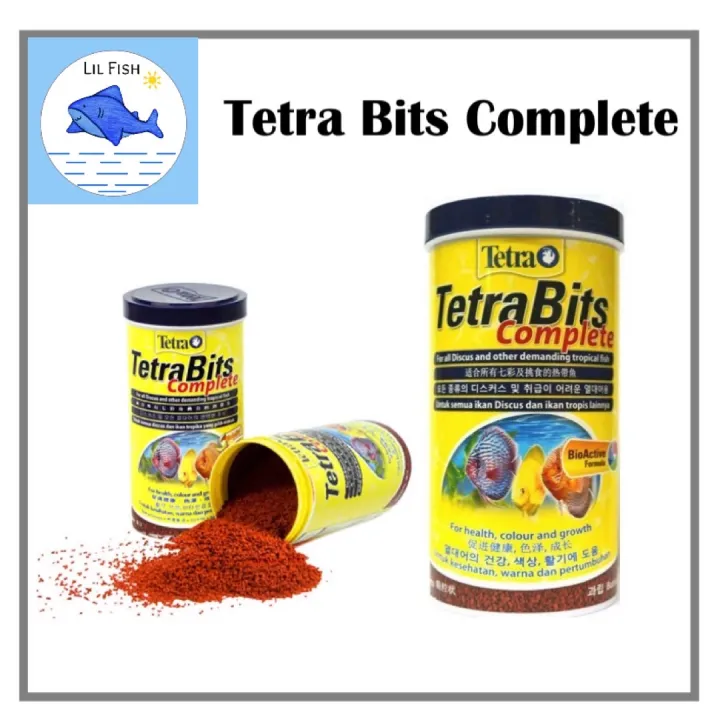 Tetra Bits complete อาหารปลาปอมปาดัวร์ อาหารปลาเล็ก (TetraBit Bit ...