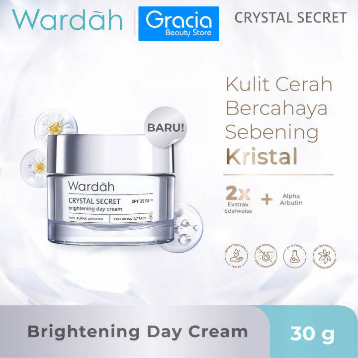 WARDAH CRYSTAL SECRET Brightening Day Cream 30gr | Lazada Indonesia