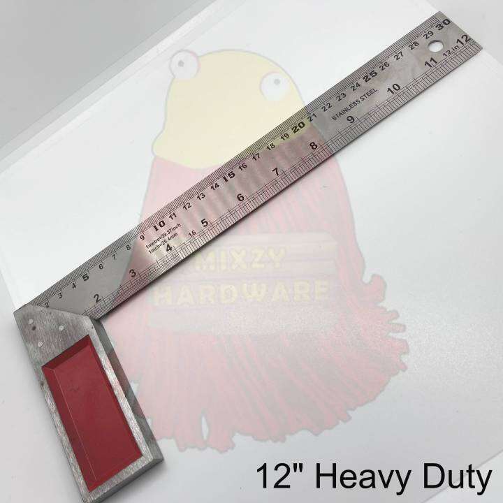 12" Try Square Light & Heavy Duty Sesiku L Ruler | Lazada