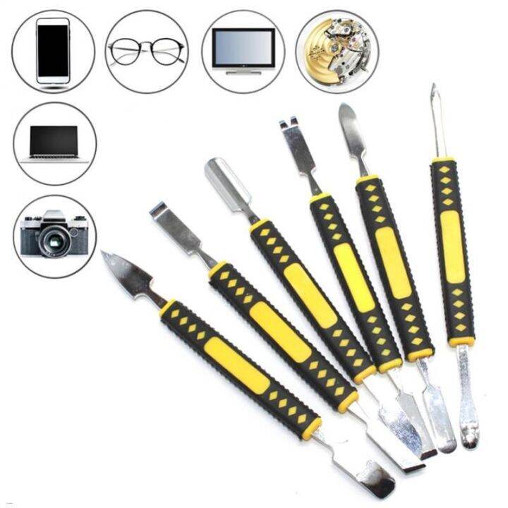 6pcs/set Prying Opening Repair Tool Kit For Mobile Phone Notebook Dual ...