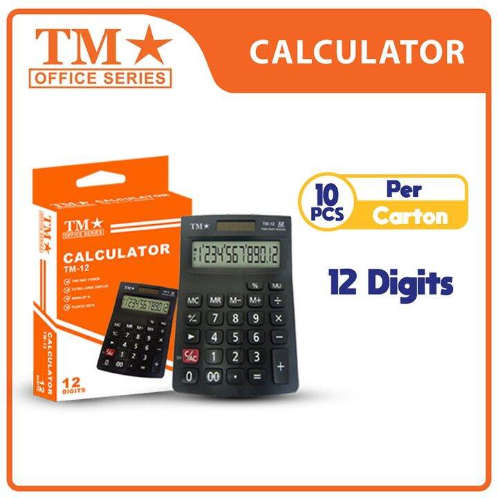 TM Calculator 12 Digits x 10 pcs | Lazada PH