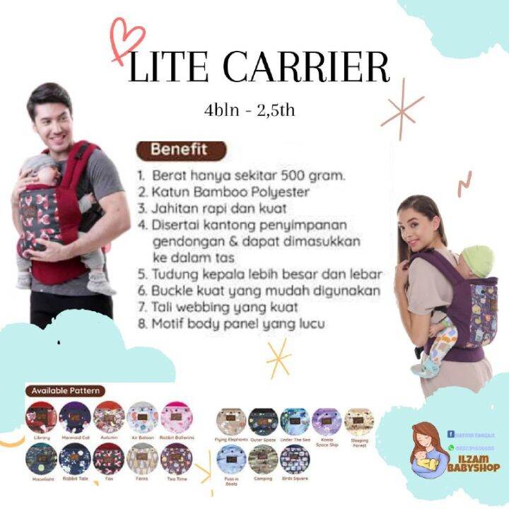 CUDDLE ME LITE CARRIER GENDONGAN DEPAN 4bln-2th | Lazada Indonesia