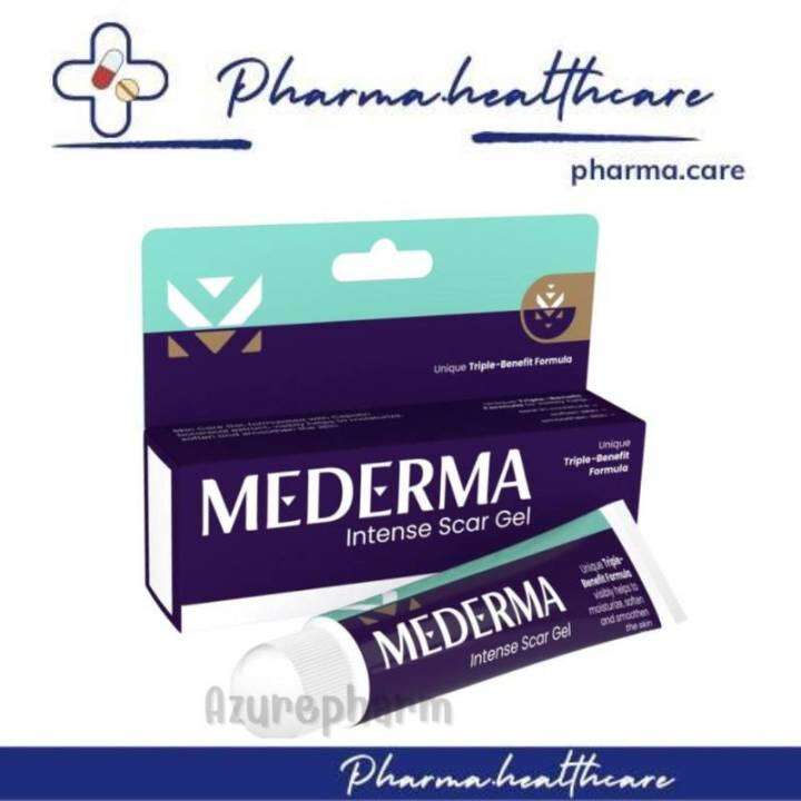 Mederma Intense Gel ลดรอยแผลเป็น รอยสิว แผลผ่าตัด คีรอยด์ 10 g แท้100% ...