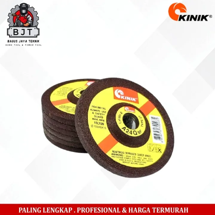 Batu Gerinda Gurinda Poles Besi Mata Slep Kinik Tebal 6ml 4 inch A24Q ...