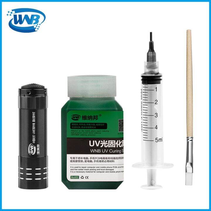 WNB 100G UV แสง Curable Solder Ink ป้องกันการกัดกร่อน Arcing BGA PCB ...