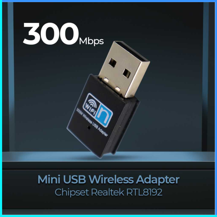 COD Kextech Mini USB Wireless Adapter 300Mbps / usb wifi untuk pc ...