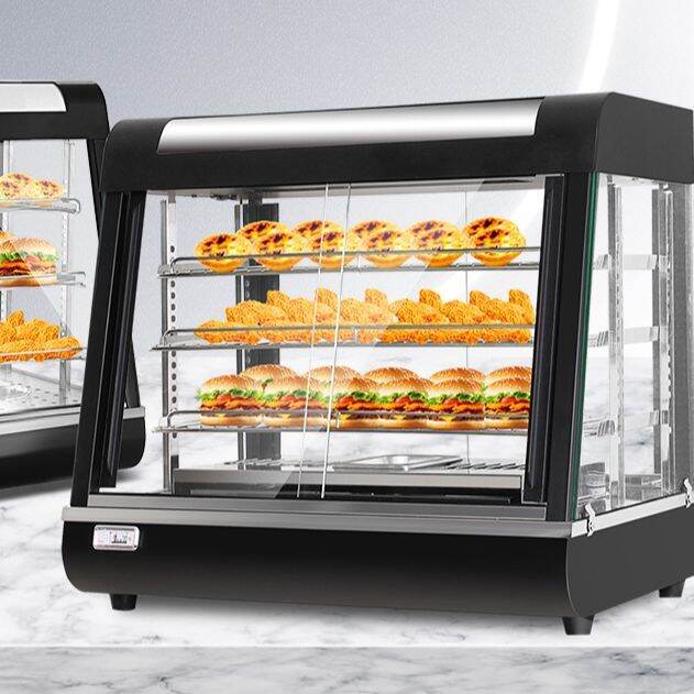 Stainless steel insulation cabinet display cabinet egg tart hamburger ...