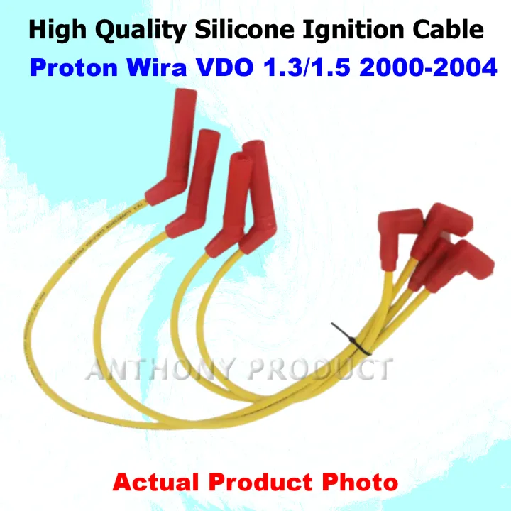 Proton Wira VDO 1.3GLi, 1.5GLi Ignition cable Plug wire High Tension ...