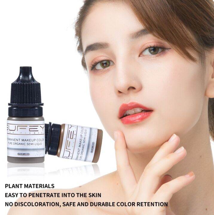 5Ml Microblading Pigments Tattoo Ink Milkly Colors For Semi Permanent Makeup Sets Tint Eyebrow ...