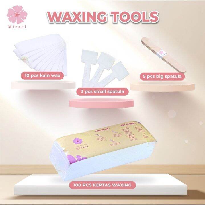 MIRAEL WAXING TOOLS - SPATULA - KERTAS WAXING | Lazada Indonesia
