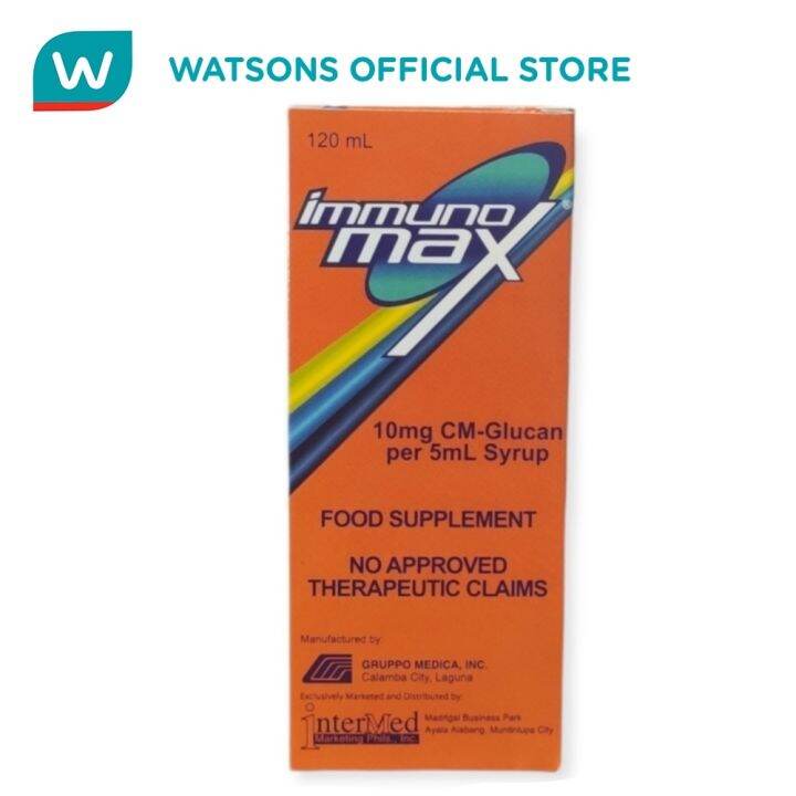 Hotbing3299521057 IMMUNOMAX CM Glucan 10 mg / 5mL Syrup 120ml | Lazada PH