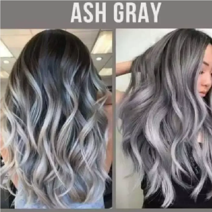 Ash Grey Saloon Professional Hair Color Dye Cream HAIR COLOR DYE CREAM ...