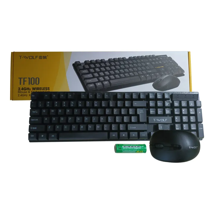 T-WOLF TF100 Wireless Keyboard & Mouse Bundle | Lazada PH