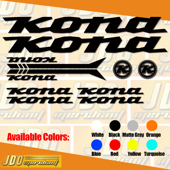KONA BIKES STICKER VINYL DECALS | Lazada PH
