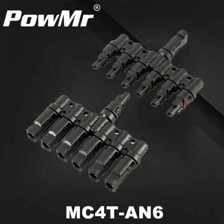 One Pair MC4 6T Connector One to Six Combiner T Branch Solar Panel ...