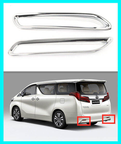 TOYOTA ALPHARD / VELLFIRE ANH 30 2015-2022 REAR BUMPER REFLECTOR CHROME ...