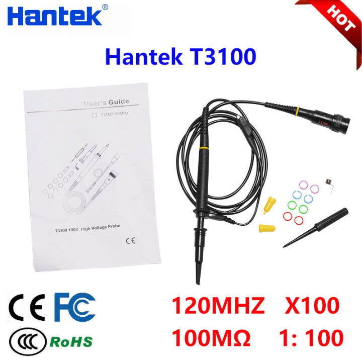 Hantek T3100แรงดันไฟฟ้าสูง X100สำหรับ Oscilloscope 100MHz Oscilloscope ...